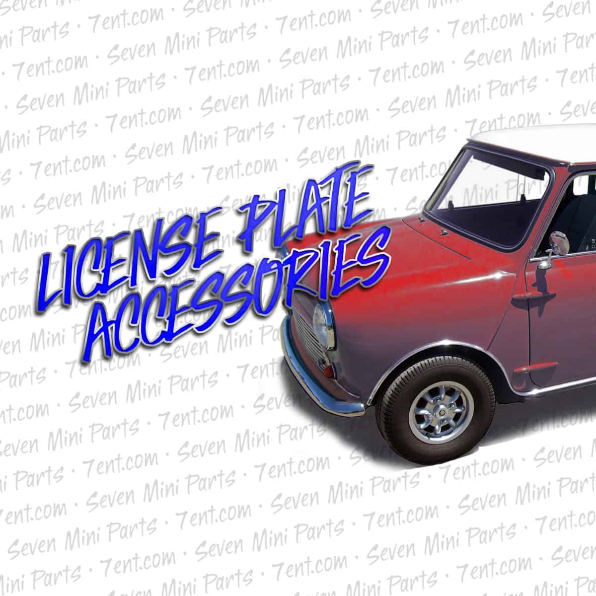 License / Number Plate | Classic Mini | Seven Mini Parts